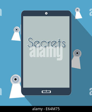 Protection concept: Online Security on wall background Stock Photo - Alamy