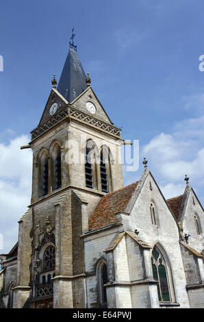 Medieval parish church in Champagne, France Stock Photo - Alamy