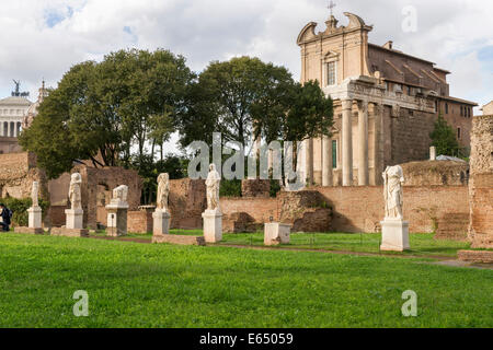 House of the Vestal Virgins (Atrium Vestae), Roman Forum, Rome Stock ...