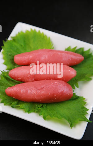 Seasoned cod roe Stock Photo - Alamy