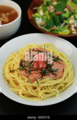 Cod roe spaghetti Stock Photo - Alamy