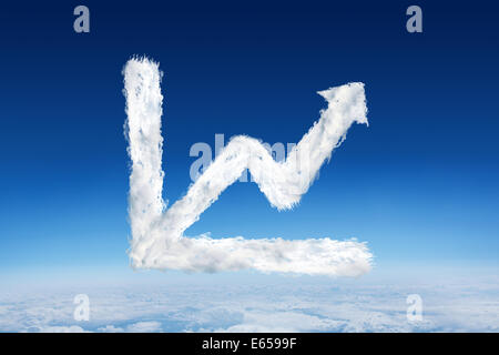 Composite image of cloud graph Stock Photo - Alamy