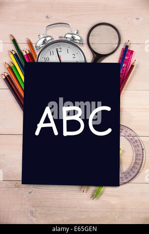Composite image of abc letters Stock Photo - Alamy