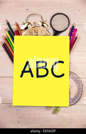 Composite image of abc letters Stock Photo - Alamy