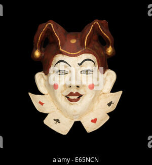 Carnival gold mask with diamonds on black background Stock Photo - Alamy