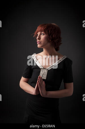 pious woman praying Stock Photo - Alamy
