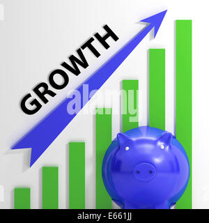 Growth Graph Meaning Financial Increase Or Gain Stock Photo - Alamy