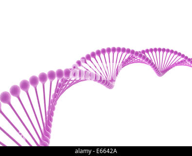 Pink DNA helix Stock Photo - Alamy