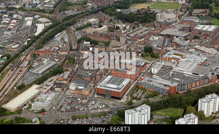 aerial view of Wigan in Lancashire, UK Stock Photo - Alamy