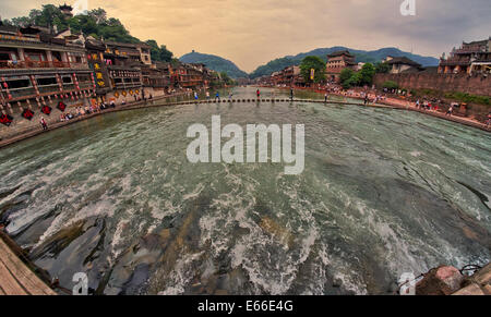 Fenghuang stepping stone bridge Stock Photo - Alamy