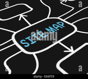 Site Map Diagram Meaning Layout Of Website Pages Stock Photo - Alamy
