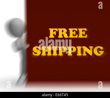 Free Shipping Sign Meaning Shipping Charges Included And Free Postage ...