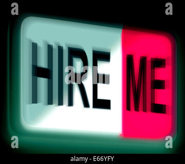 Jobs Button Showing Hiring Recruitment Online Hire Job Stock Photo - Alamy