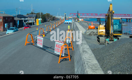 Japanese Tsunami barrier Stock Photo - Alamy