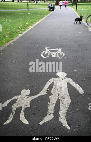 Hackney London. Symbol for pedestrians - icon of adult and child ...