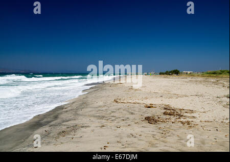 Tingaki Beach between Kos town and Tingaki, with Pserimos Island in the ...