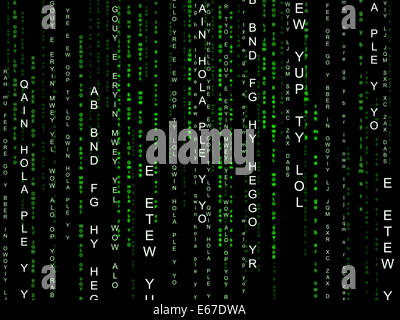Background Matrix Meaning High Tech And High-Tech Stock Photo - Alamy