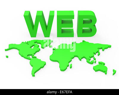 Worldwide Web Meaning Network Globalize And Internet Stock Photo - Alamy