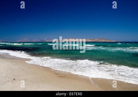 Tingaki Beach between Kos town and Tingaki, with Pserimos Island in the ...