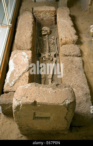Roman inhumation tomb -first century, Cista Sillares, Provincial Museum ...