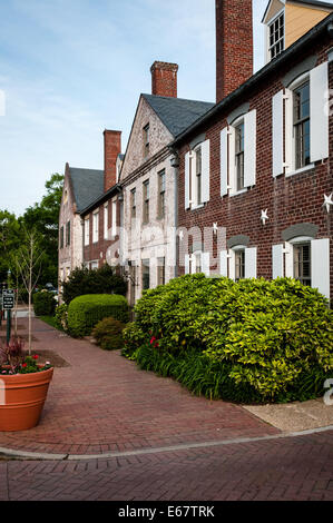 Prince George Street, Merchants Square, Colonial Williamsburg, Virginia ...