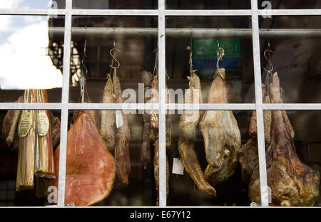 the window of a butcher,italy Stock Photo - Alamy