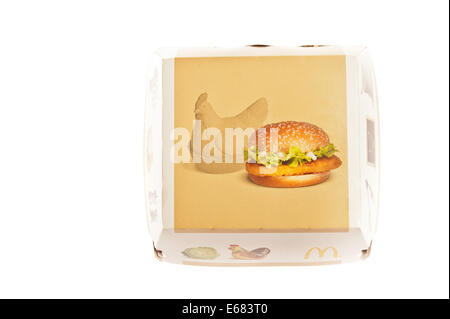 McDonalds Mc Chicken box Stock Photo - Alamy