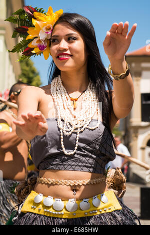 National Folk Dance Ensemble of Guam from Merizo, Guam, performing at ...
