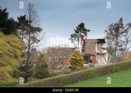 Percy Throwers old house Demolished Stock Photo - Alamy