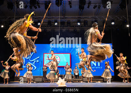 National Folk Dance Ensemble of Guam from Merizo, Guam, performing at ...