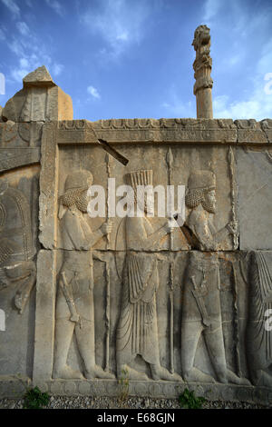 Bas-relief of a Persian guard, Persepolis (Ancient capital of Persia ...