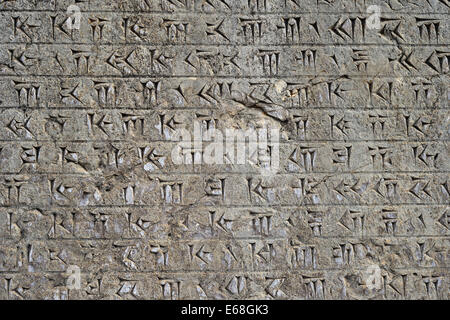 Persepolis, cuneiform inscription, palace of Darius the great(Tachara ...