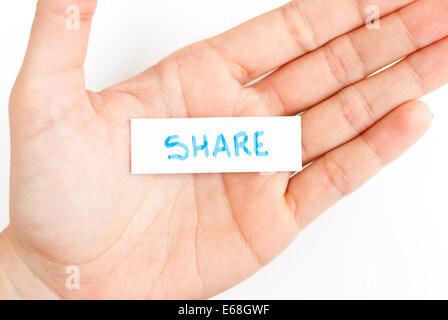 Text sign showing Share, Concept meaning any of the equal parts into ...
