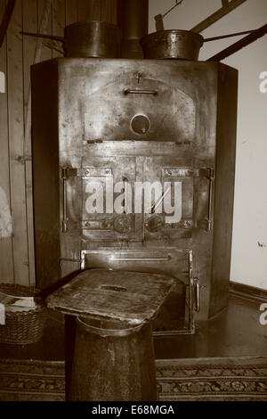 Old Fashioned Cast Iron Boiler Stock Photo - Alamy