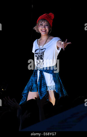 A model walks the runway during the Akira show, at Mercedes-Benz ...