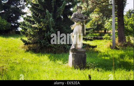 Statue of Otakar Jaros, Czech officer in the Czechoslovak forces in the ...