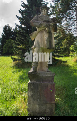 Statue of Otakar Jaros, Czech officer in the Czechoslovak forces in the ...