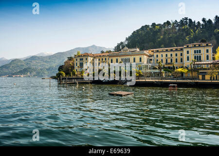 Lake Como (IT) - Bellagio and Villa Serbelloni with park and garden ...