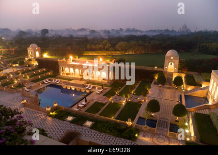 High angle view of a garden, Agra Fort, Agra, Uttar Pradesh, India ...