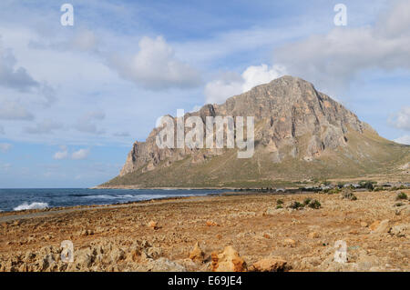 Magnificent view of the towering and pyramid shaped limestone peak of ...