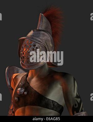 An illustration of a muscular strong Roman Gladiator Stock Photo - Alamy