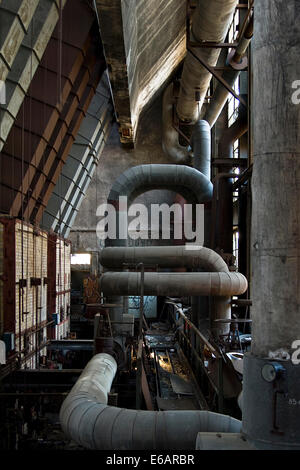 Dilapidated industrial run down factory building, taken in Stock Photo ...