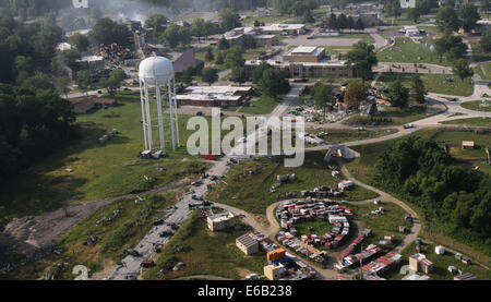 An aerial view of Muscatatuck Urban Training Center during Vibrant ...