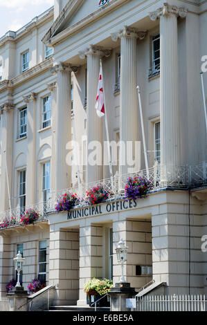 The Municipal offices in Cheltenham, Gloucestershire. Regency building ...