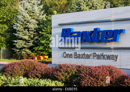 The headquarters of Baxter International Inc., in Deerfield, Illinois ...