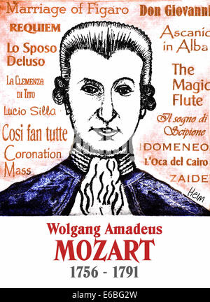 THE MAGIC FLUTE 1791 opera by Wolfgang Amadeus Mozart. Early 19th ...