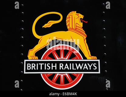 Late British Rail Crest on a green Great Western Railways steam train ...