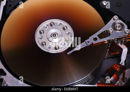 Computer Hard Drive Disc Platter Stock Photo - Alamy