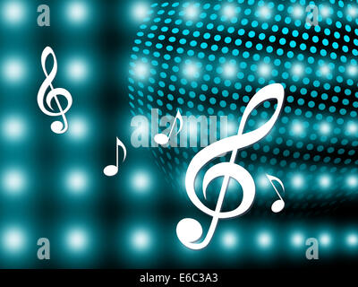 Notes Background Indicating Sound Track And Audio Stock Photo - Alamy