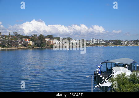 view of sydney suburbs cabarita and abbotsford from huntleys point ...